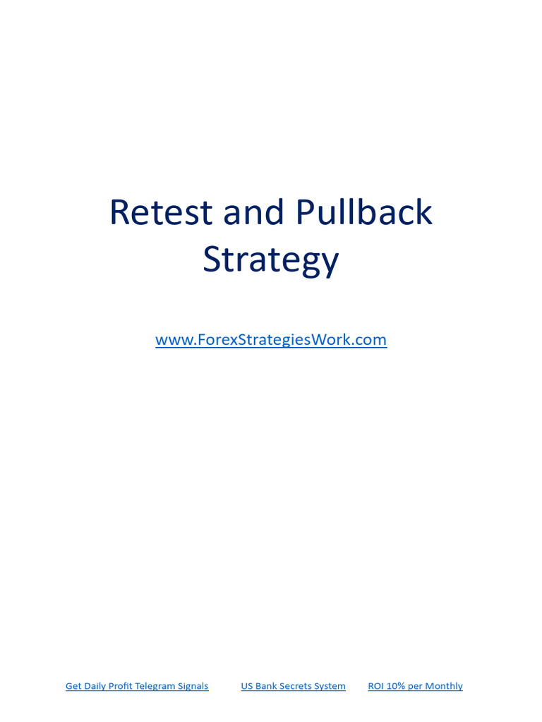 Retest And Pullback Pdf Pdf Financial Markets Market Economics