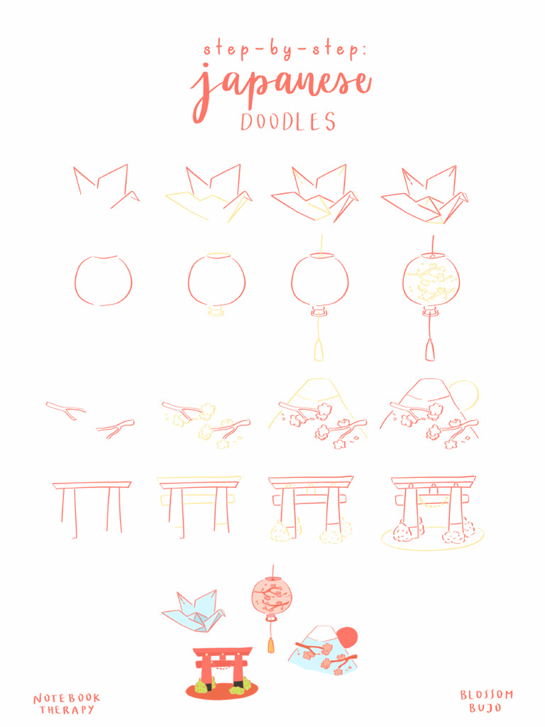 Step by Step Japanese Doodles | PDF