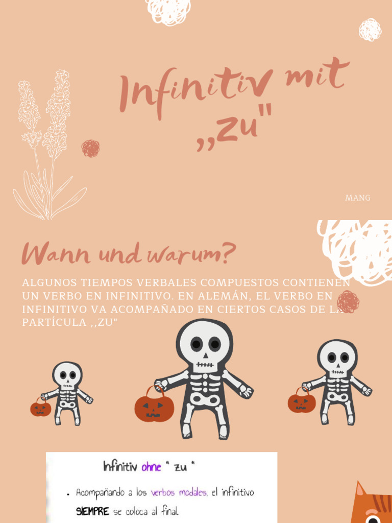 Infinitiv Mit Zu | PDF