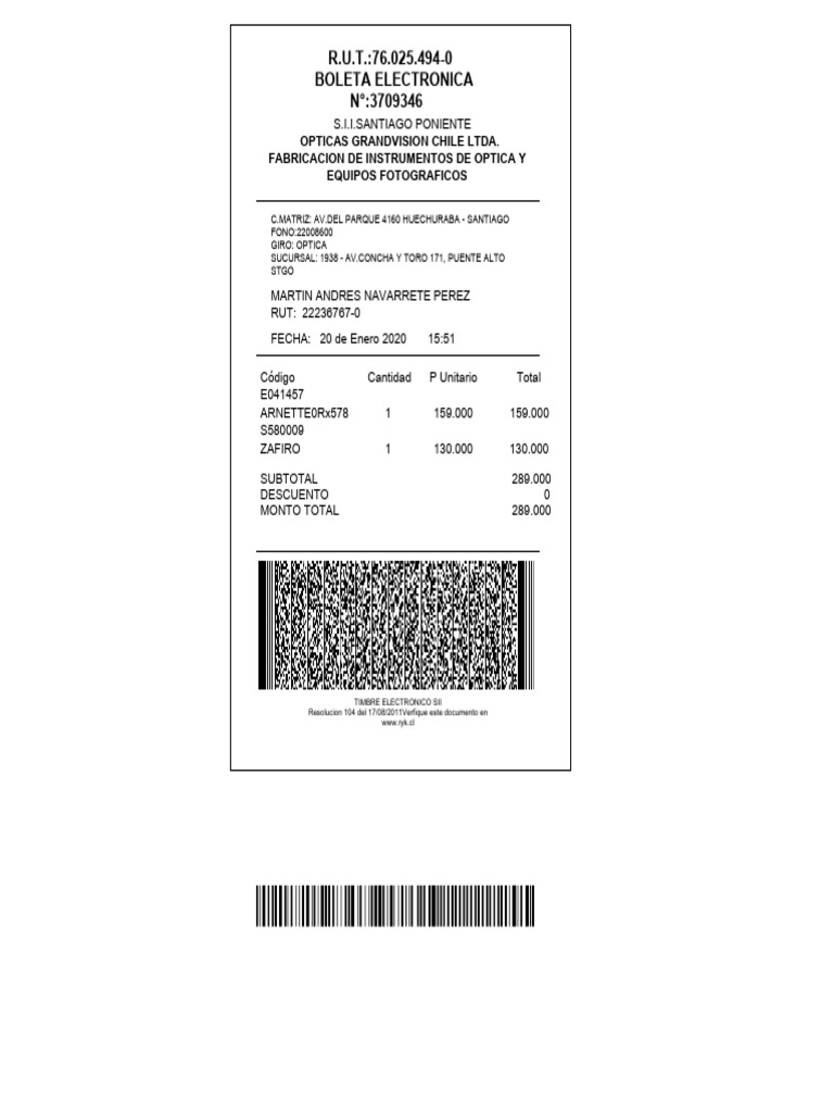 Boleta Electrónica Falabella 2020 | PDF | Tecnología