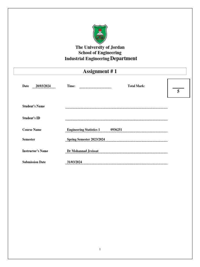 Assignment 1- CH.2 | PDF