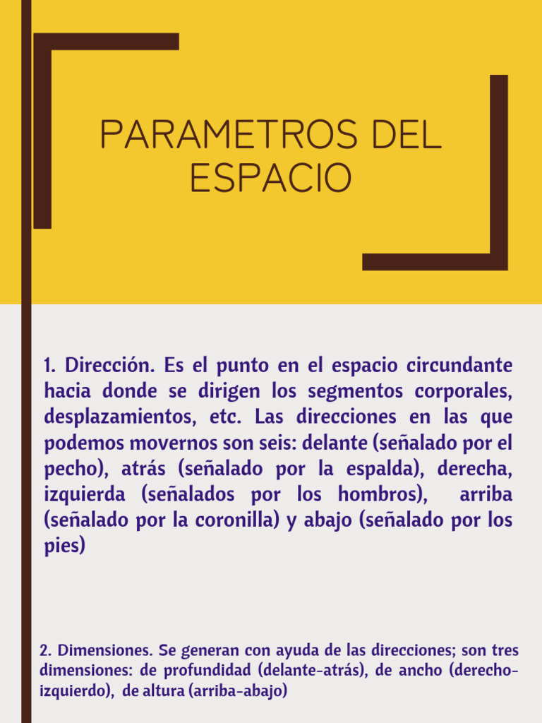 Parametros Del Espacio - PPTX 20240215 082457 0000 | PDF