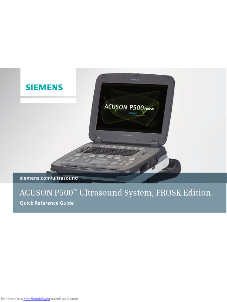 Acuson p500 | PDF