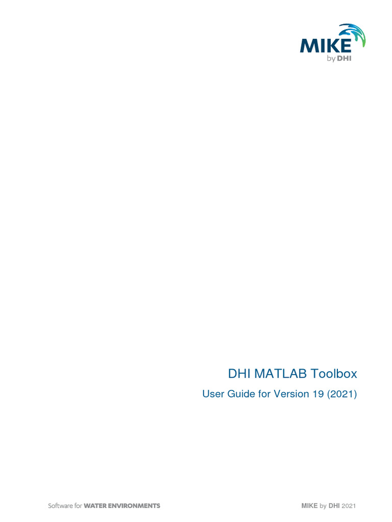 DHI MATLAB Toolbox User Guide | PDF | Matlab | Computer File