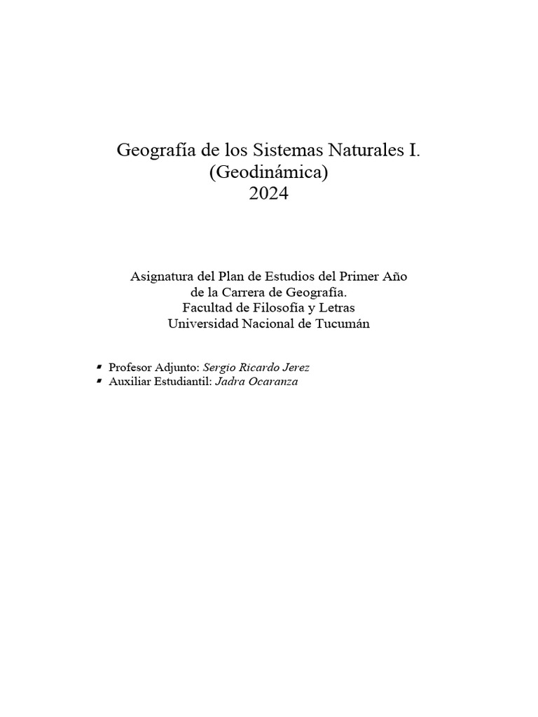 Programa GSN I 2024 | PDF | Latitud | Sistema coordinado