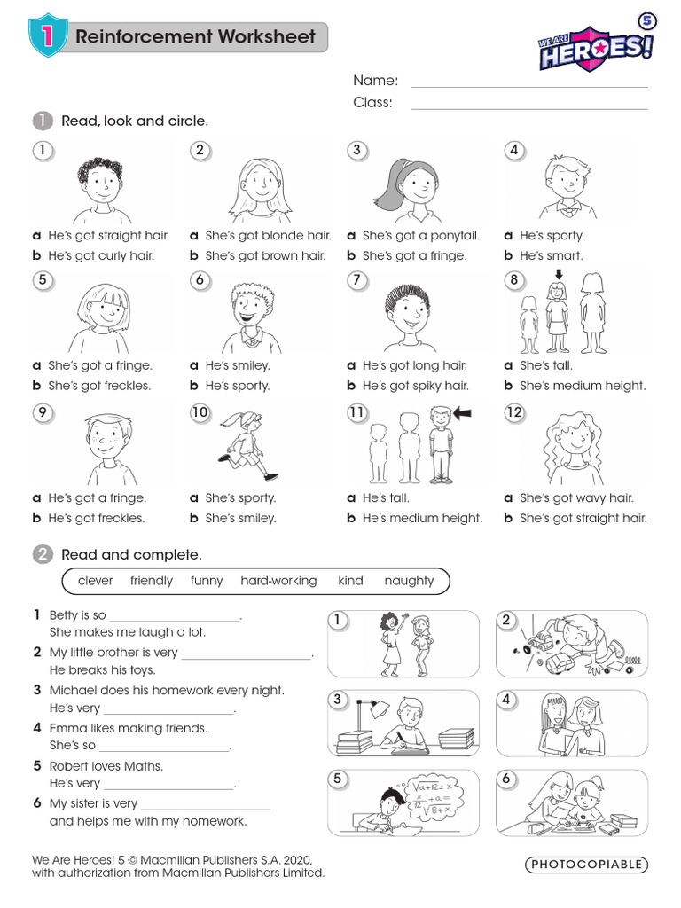 WAH5_Reinforcement Worksheets | PDF
