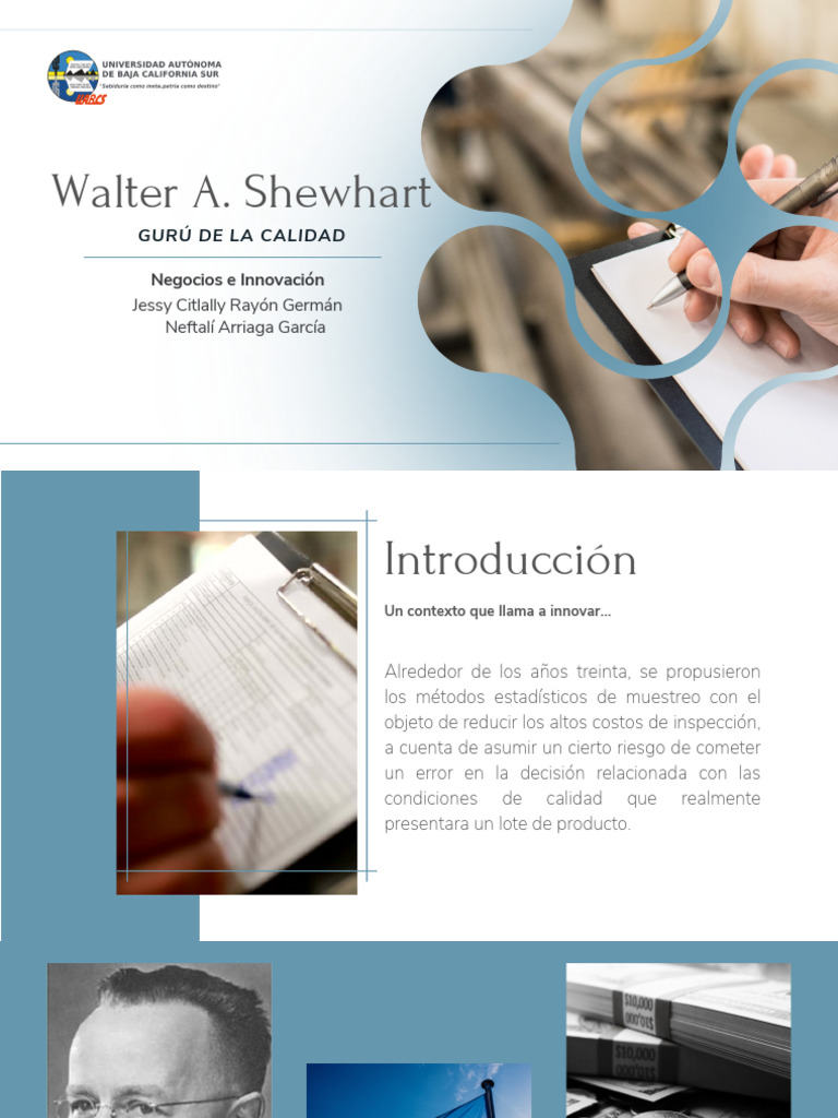 Walter A. Shewhart: Padre del Control de Calidad | PDF | Economias ...