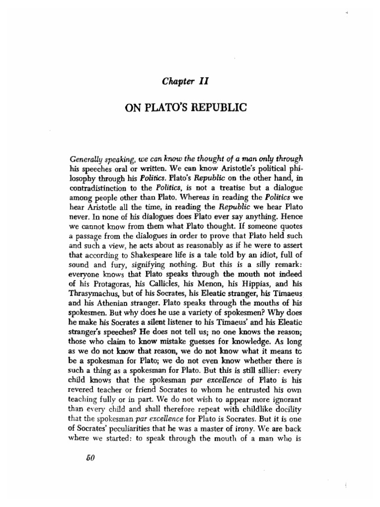 On Reading Plato | PDF | Plato | Socrates