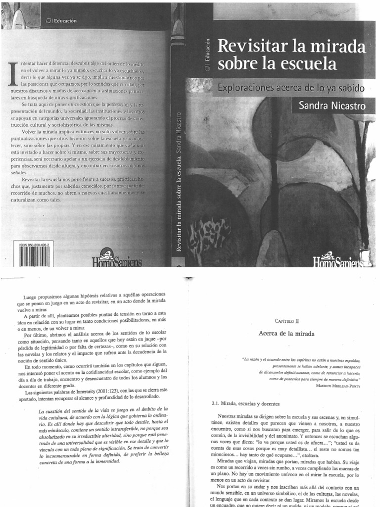 Revisitar La Mirada Sobre La Escuela | PDF