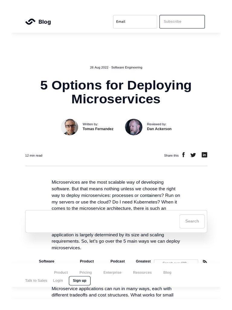 5 Ways To Deploy Microservices | PDF | Cloud Computing | Scalability