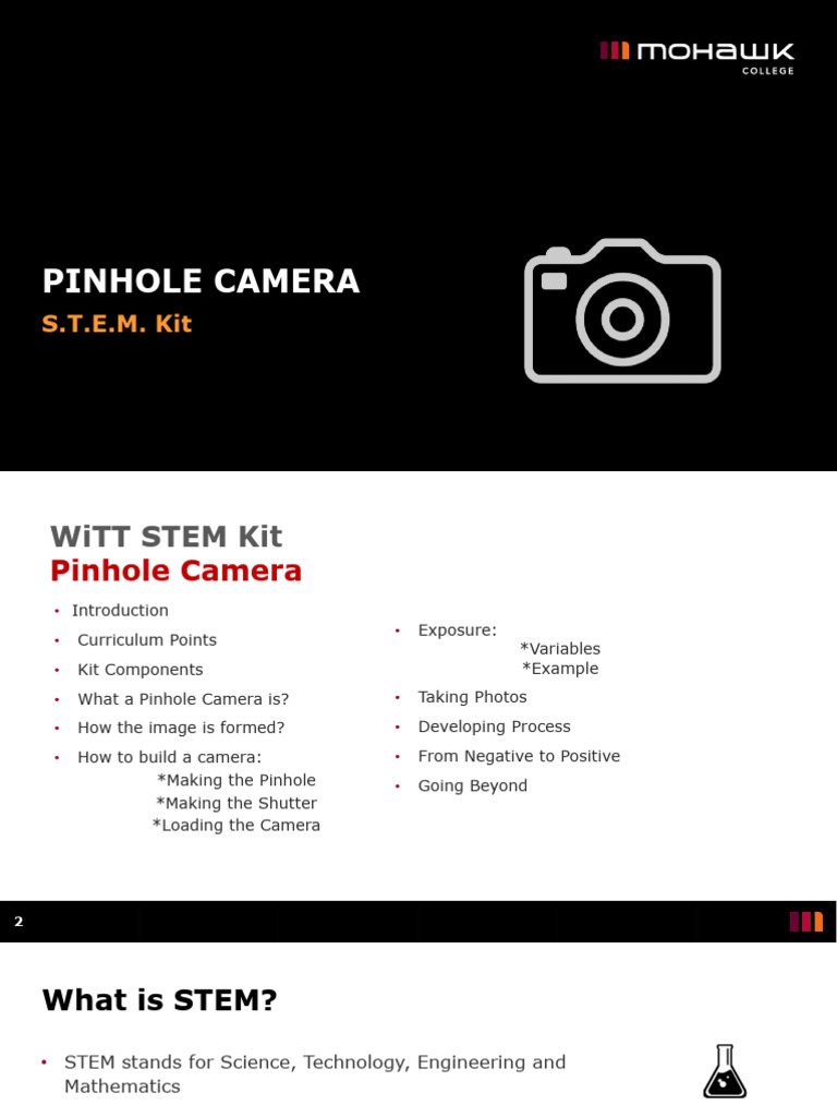 Pinhole Camera Kit v2 | PDF | Exposure (Photography) | Optics