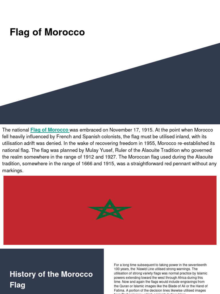 Flag of Morocco | PDF | Morocco | Desert