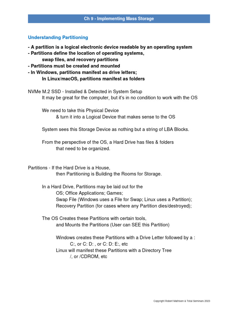 Ch9 Implementingmassstorage Pdf File System Booting 2646