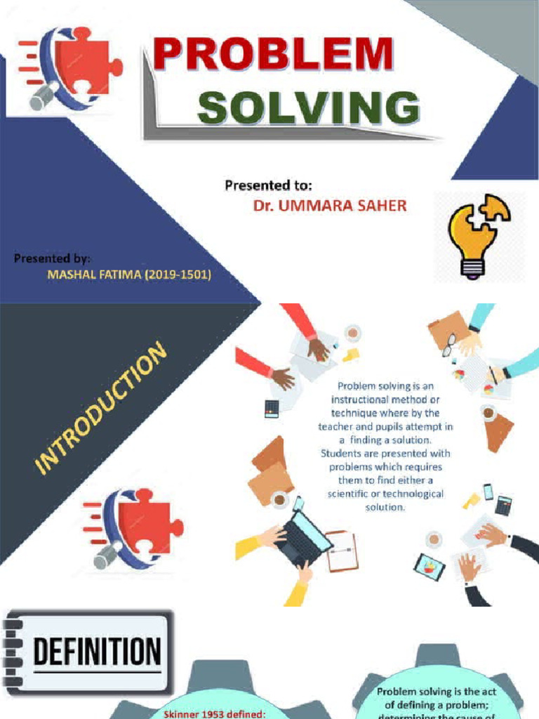 Problem Solving Cognitive Psychology | PDF