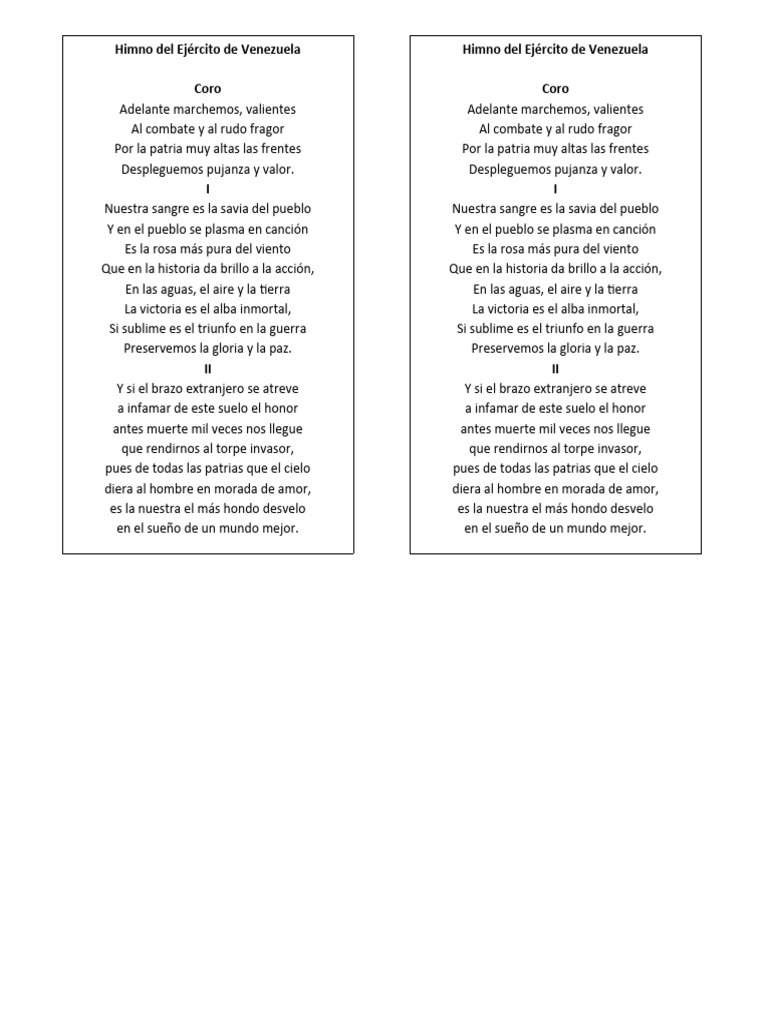 himno del ejercito | PDF