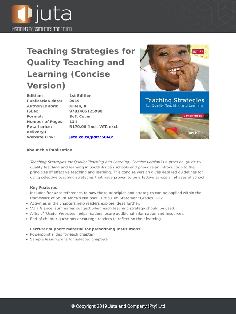 Effective Teaching Strategies Guide | PDF