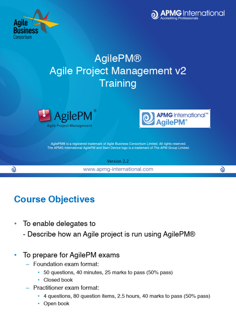AgilePM Foundation Slides Handout | PDF | Agile Software Development | Systems Architecture