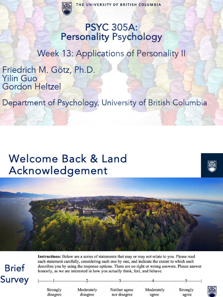 W13 S1 - Personality & Social Outcomes | PDF | Extraversion And Introversion | Human Development