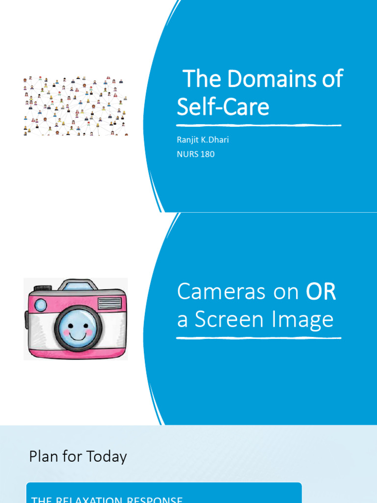 Week 2 the Domains of Self Care N180 103 2023pptx (1) | PDF ...