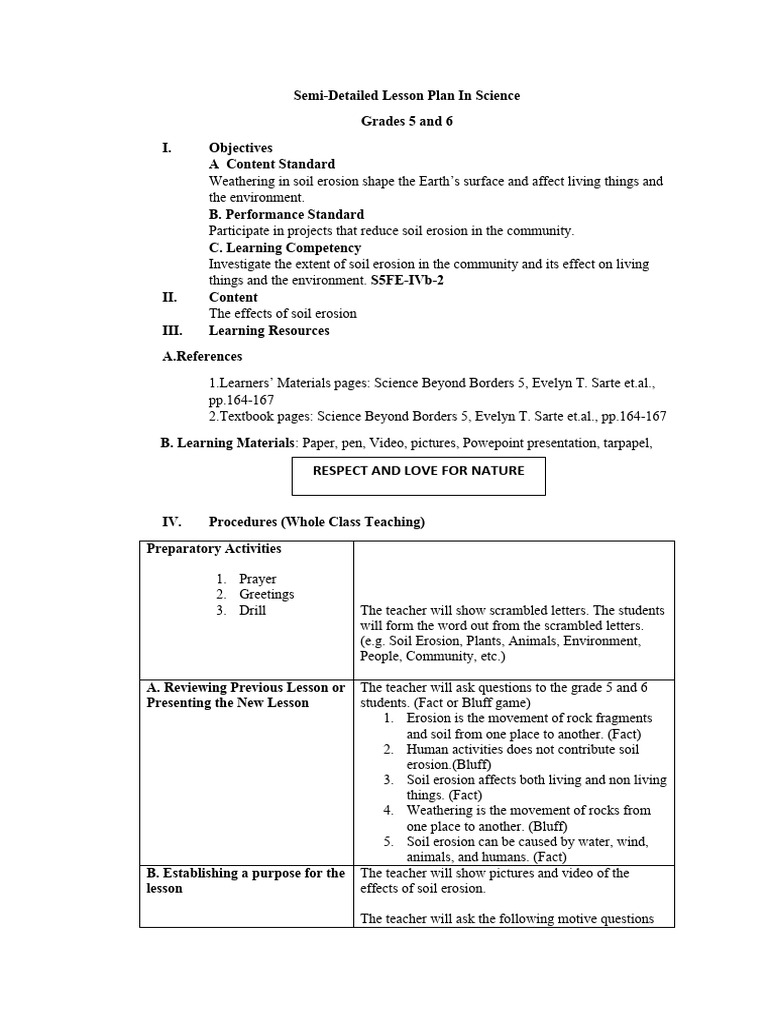 Semi DLP in Multigrade Demo | PDF | Soil | Erosion