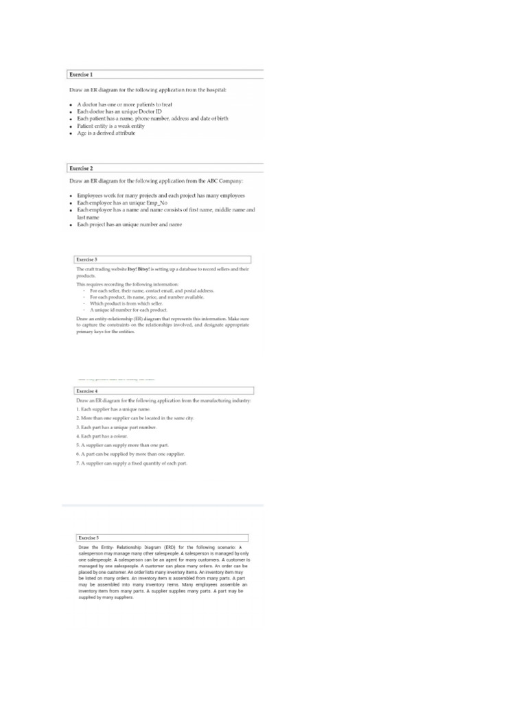 Assignment On ER Diagram | PDF