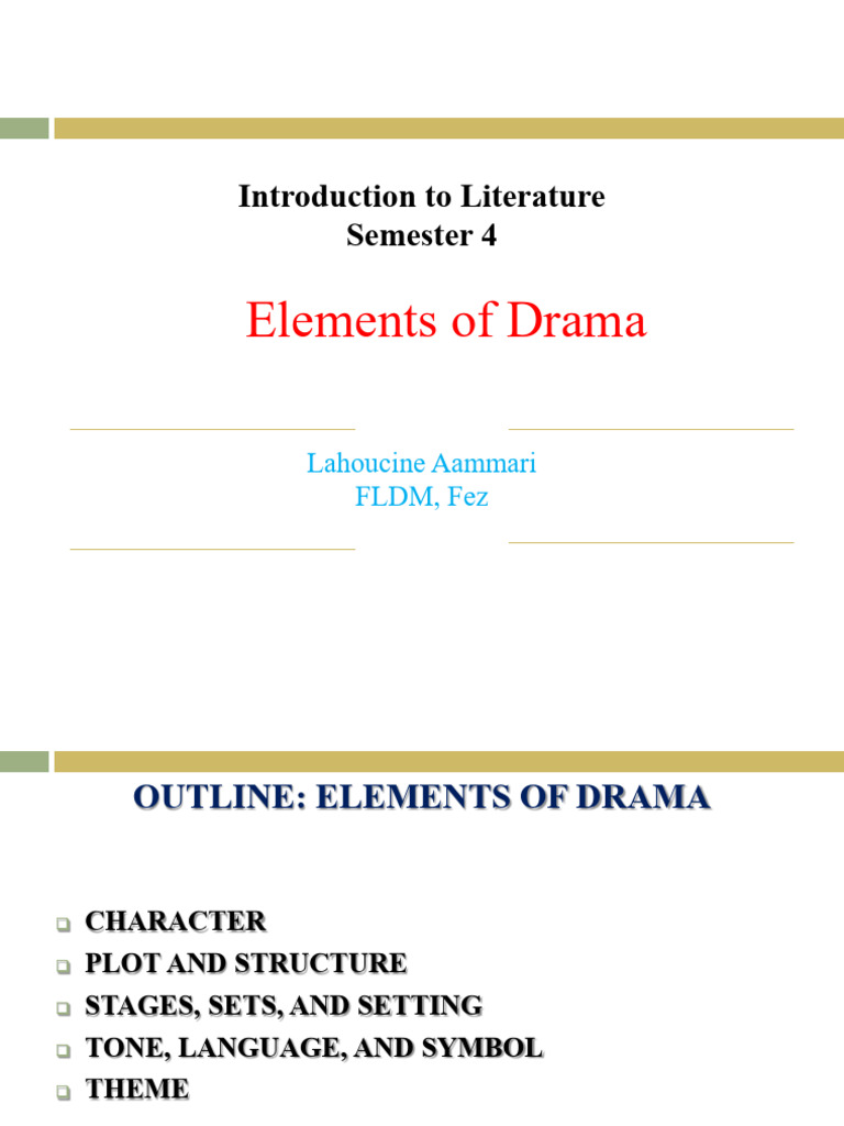The Swamp Dwellers Elements of Drama. | PDF | Irony | Plot (Narrative)