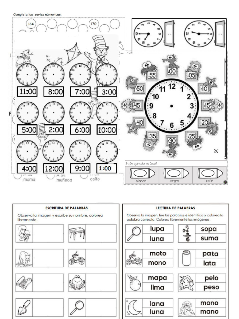 Actividades Del Reloj | PDF