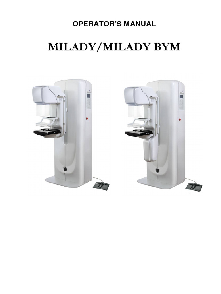 Milady - Operator's Manual | PDF | Mammography