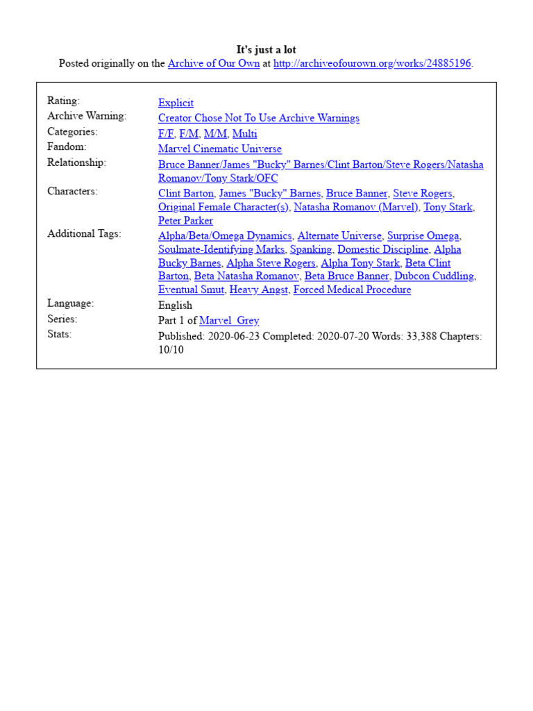 Its Just A Lot | PDF