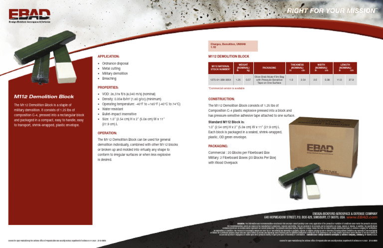 M112 Demolition Block Released 1 11 21 | PDF | Legal Liability