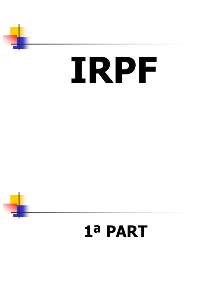 2 Irpf - Part 1 | PDF