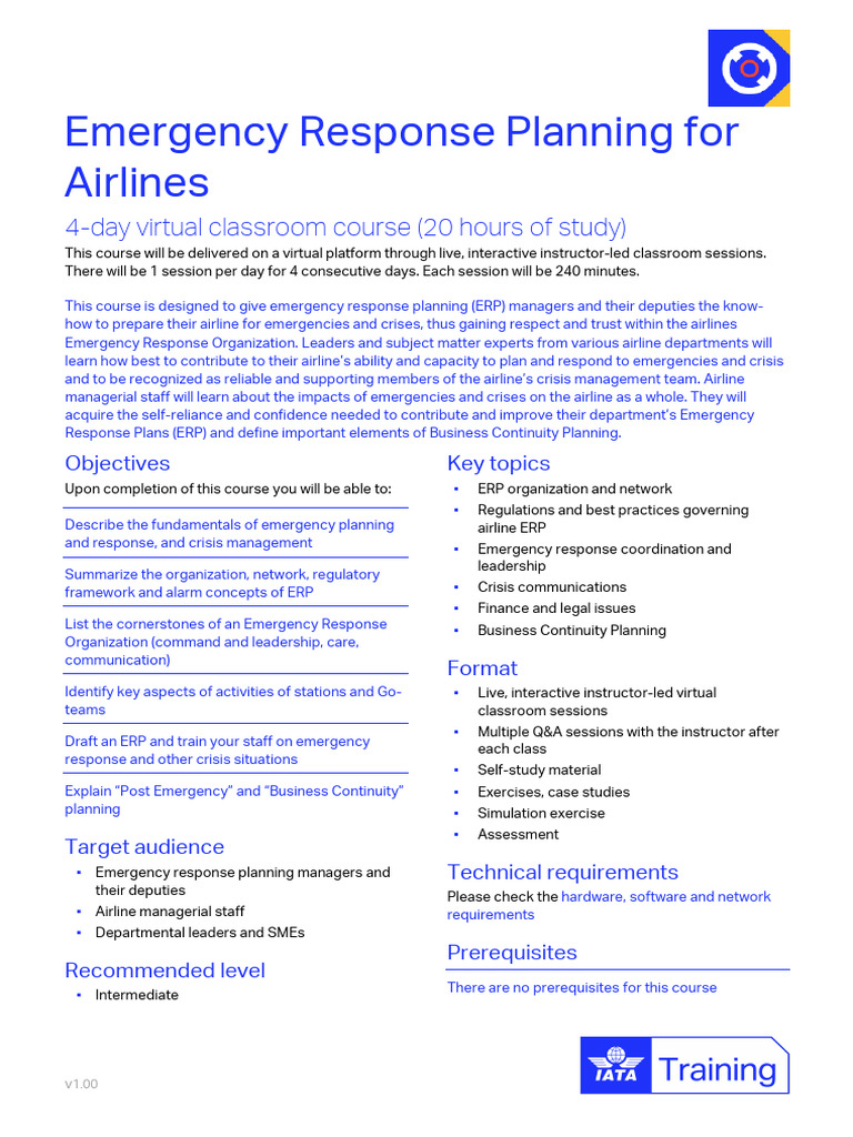 Training Talp04vc Emergency Planning | PDF | Crisis Management | Leadership