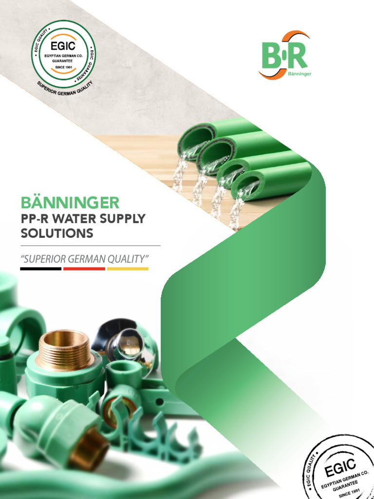 Bänninger PPR Pipes & Fittings Catalogue | PDF | Pipe (Fluid Conveyance ...