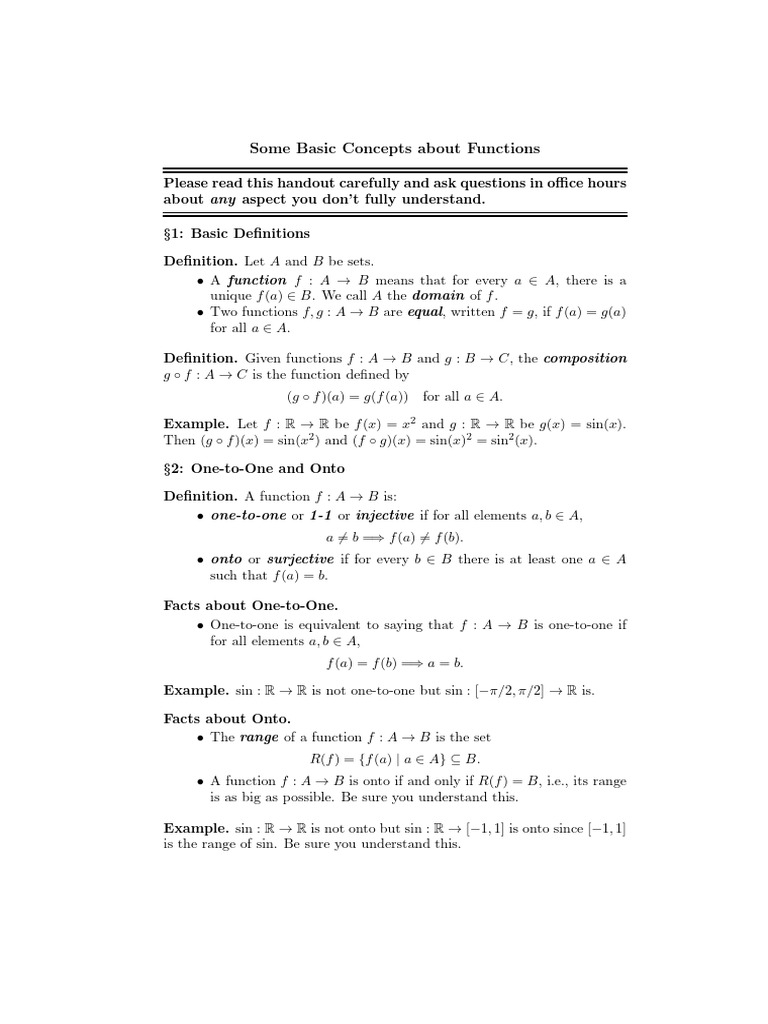 Function | PDF | Function (Mathematics) | Mathematical Logic Function | PDF | Function (Mathematics) | Mathematical Logic