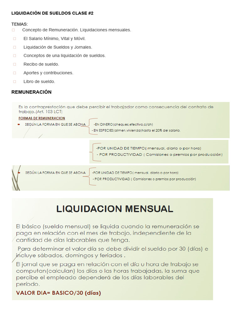 #2 Liq. de Sueldo | PDF | Salario | Empleo