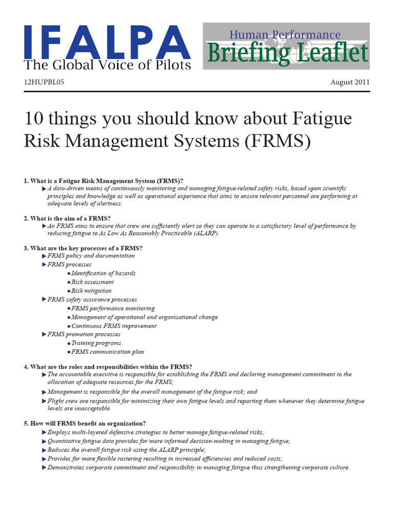 12hupbl05 10 Things You Should Know About Frms | PDF | Risk | Risk ...