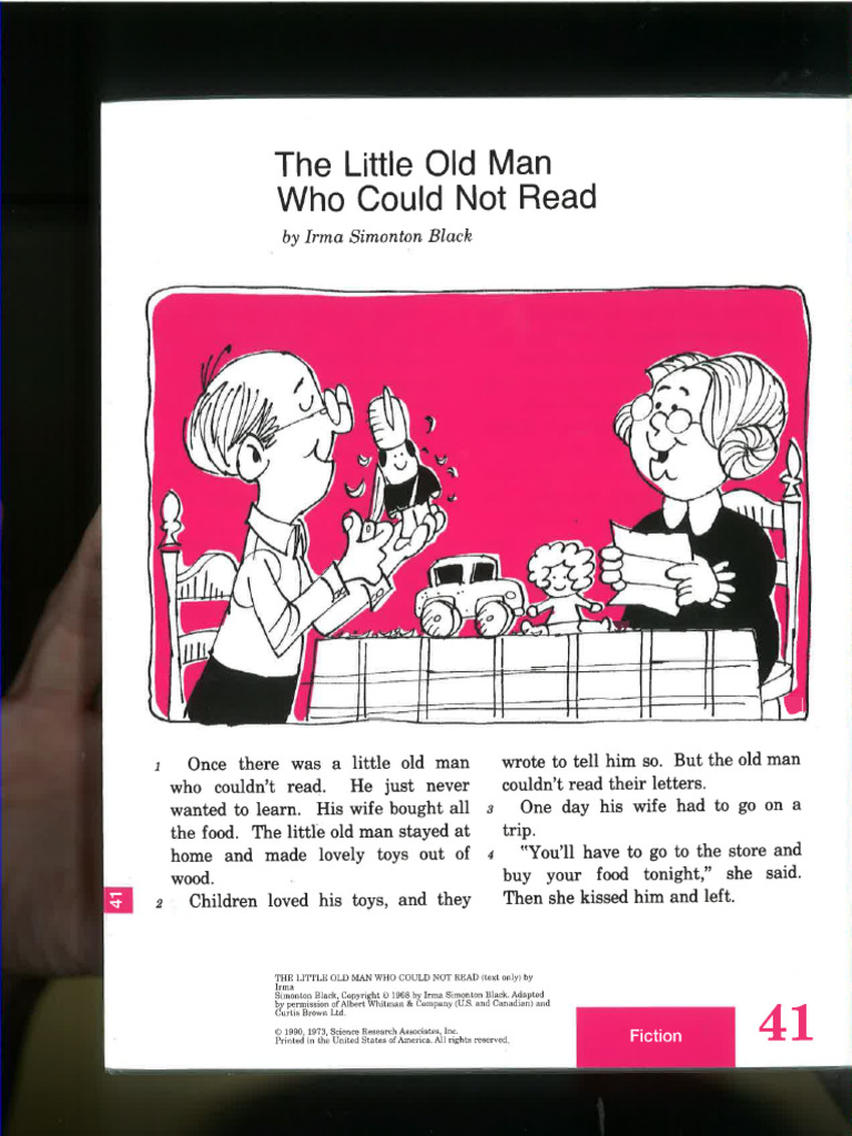 The Little Old Man Who Could Not Read | PDF