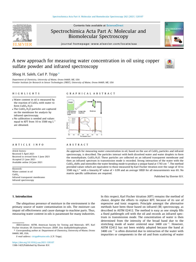 Spectrochimica Acta Part A: Molecular and Biomolecular Spectros | PDF ...