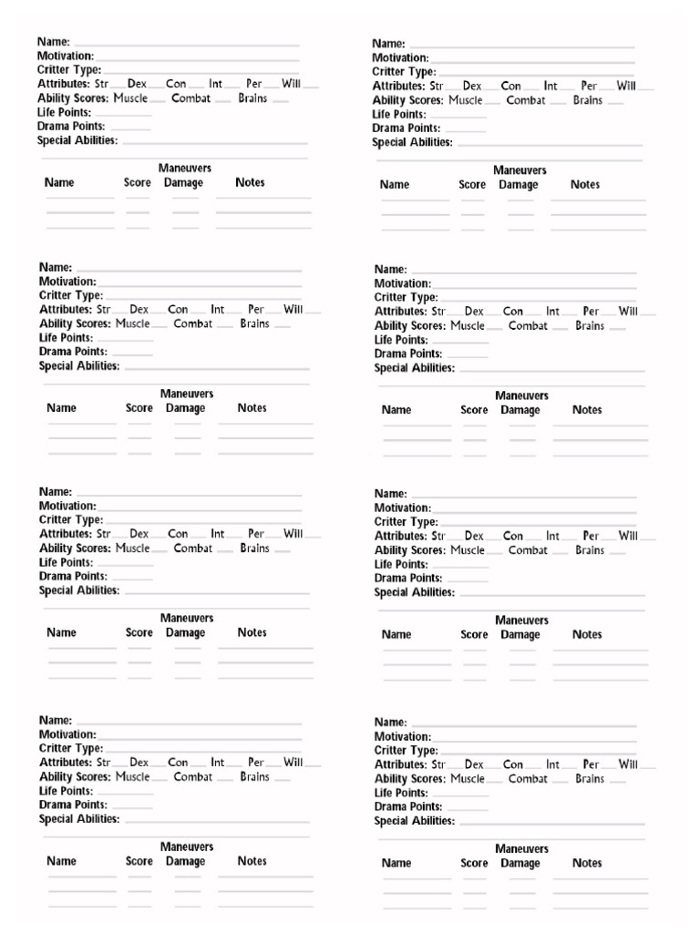 BTVS QuickSheet | PDF