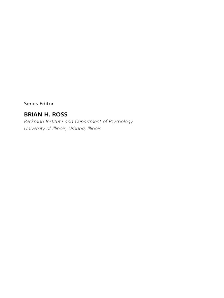 (Psychology of Learning and Motivation 60) Brian H. Ross (Eds.) - Psychology of Learning and ...