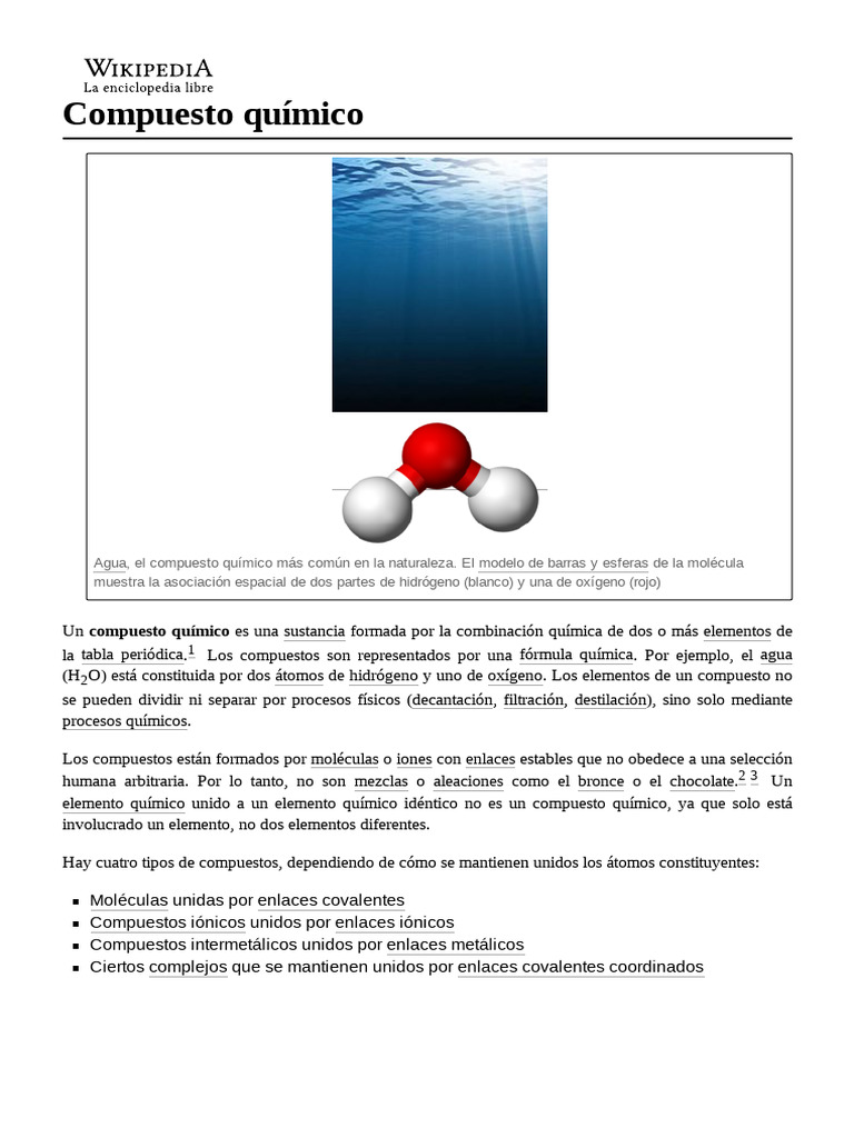 Compuesto Químico | PDF | Compuestos químicos | Química