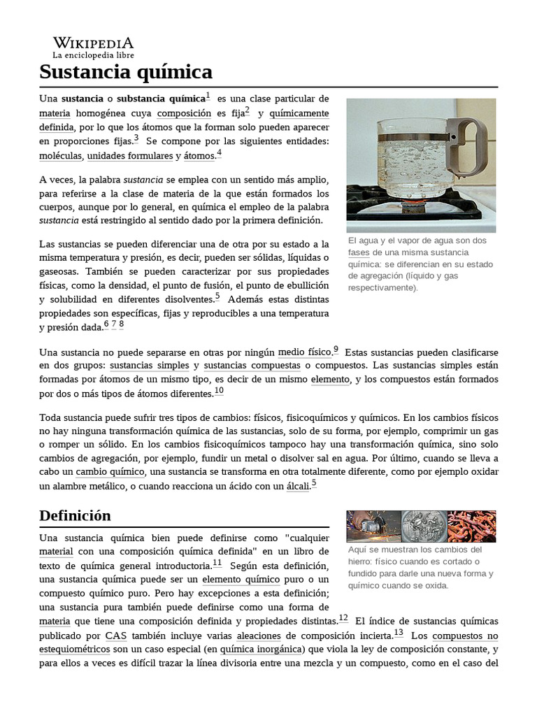 Sustancia_química | PDF | Sustancias químicas | Química