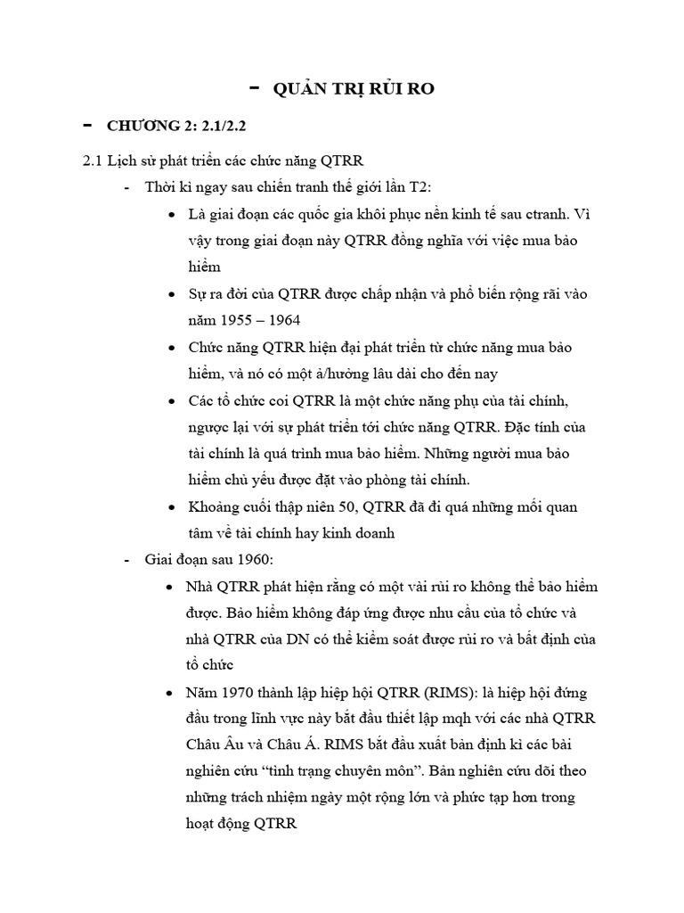 Đề Cương Ôn Tập QTRR | PDF