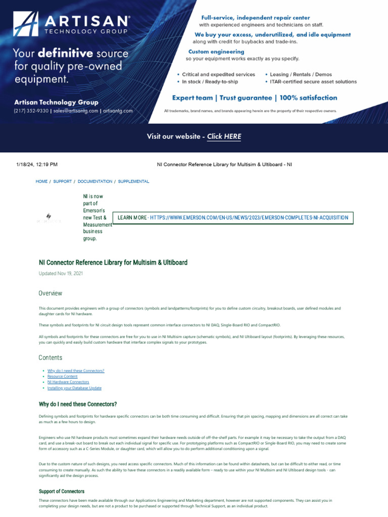 National Instruments NI 9933 Datasheet 2024118122050 | PDF | Electrical ...