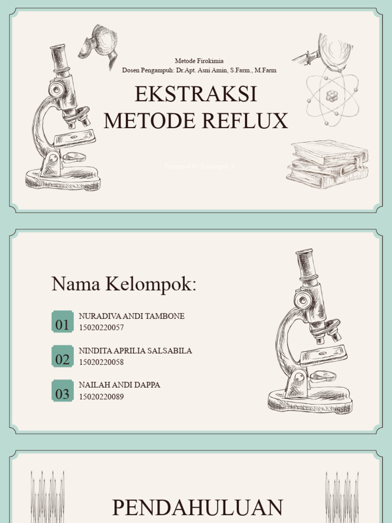Ekstraksi Metode Refluks | PDF | Kesehatan Holistik | Teknologi & Rekayasa