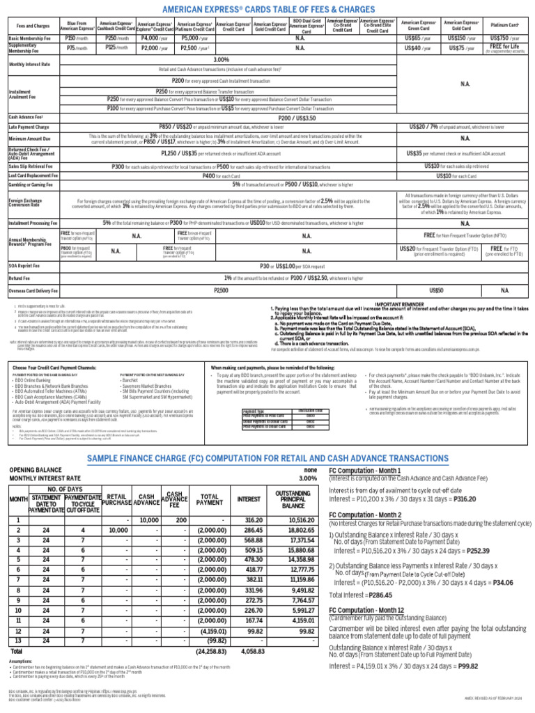 Amex FC | PDF | Credit Card | Cheque