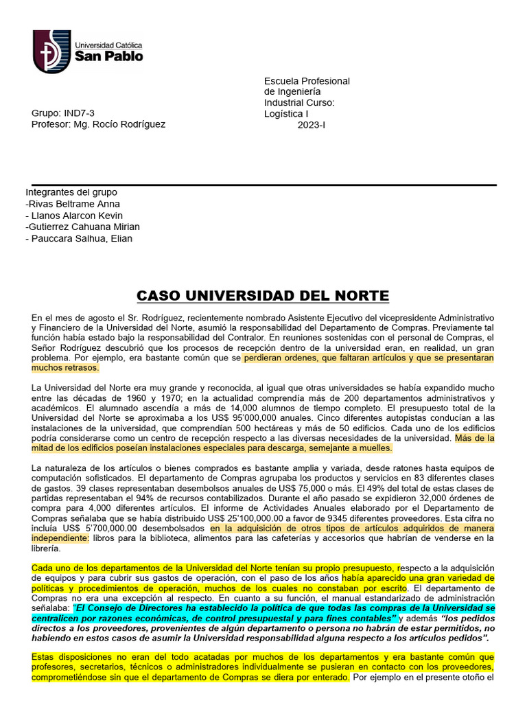 Caso Compras - Proveedores | PDF | Presupuesto