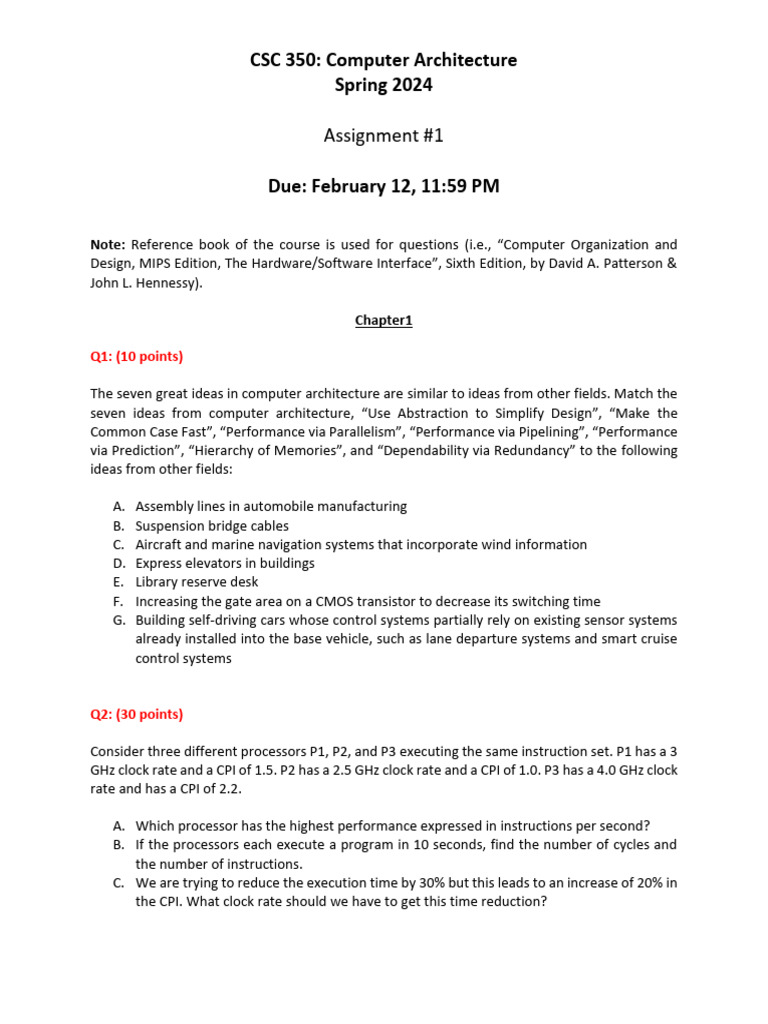 Assignment1 4 | PDF | Central Processing Unit | Parallel Computing