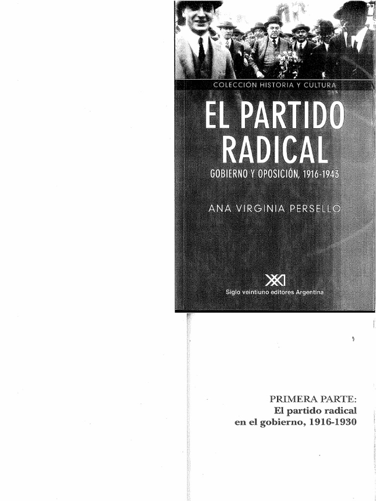 Persello-El Partido Radical PP 27-127 | PDF