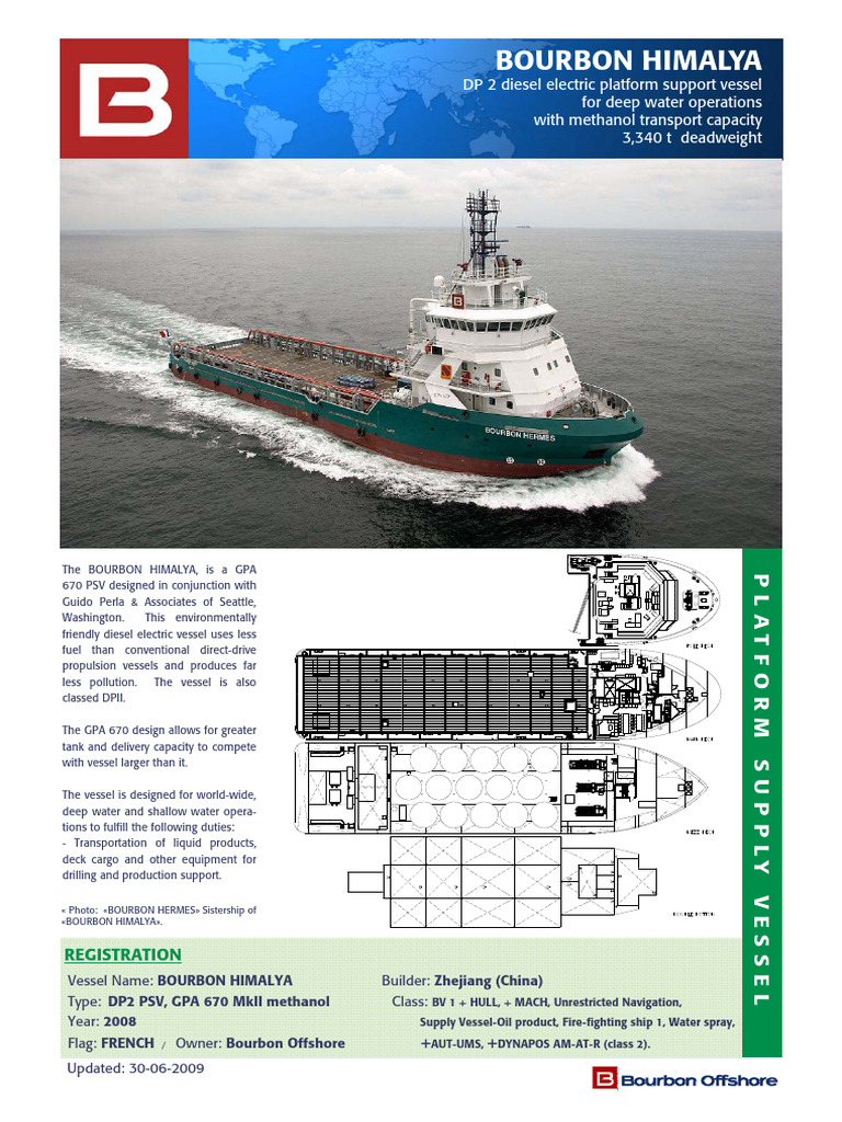 PSV Bourbon Himalya | PDF | Ships | Shipping